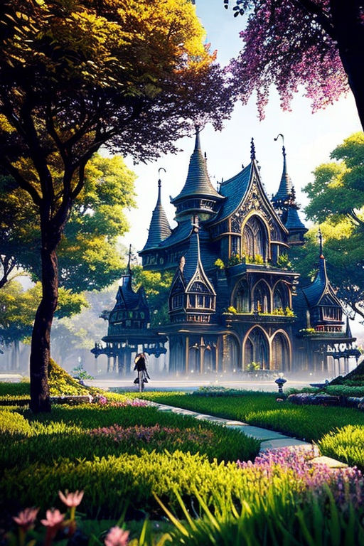 Gothic garden by TinyBV - Playground