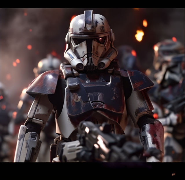 ARC trooper unit in midst of combat shattering the ranks of ... by ...