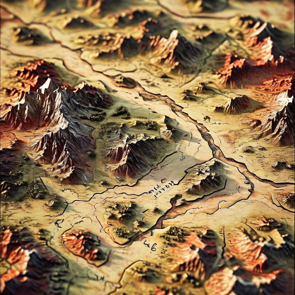 A detailed strategic battle map by Alexey Tretyakov - Playground