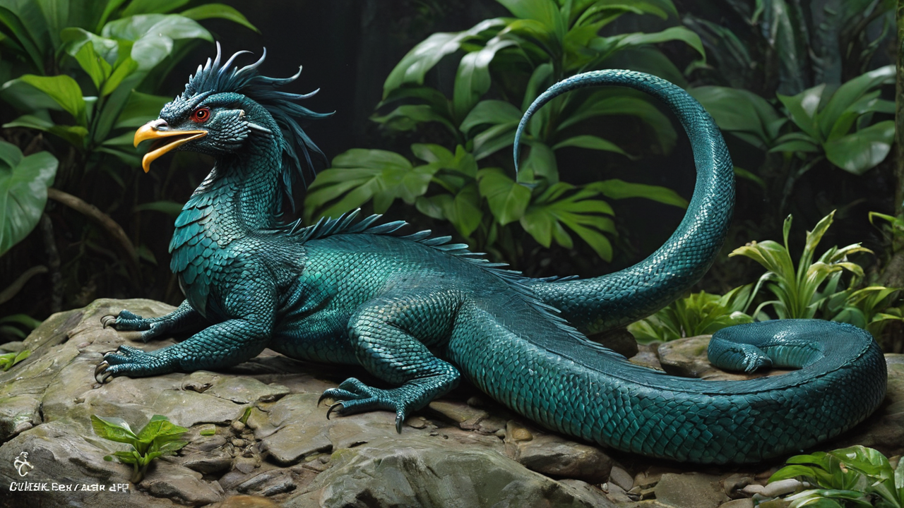 The basilisk is a mythical creature with the body of a snake... by ...