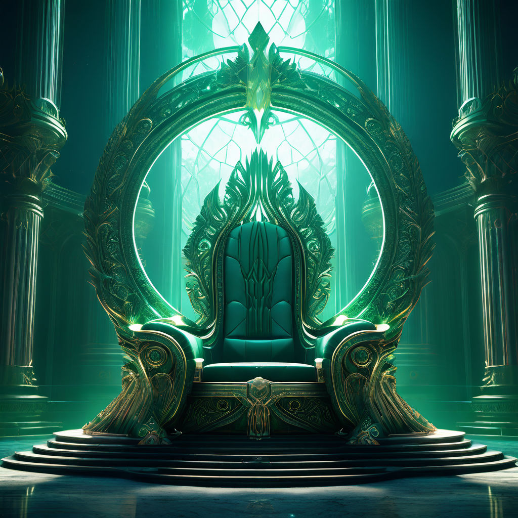 A high and imposing throne placed in heaven. On this throne ... by ...