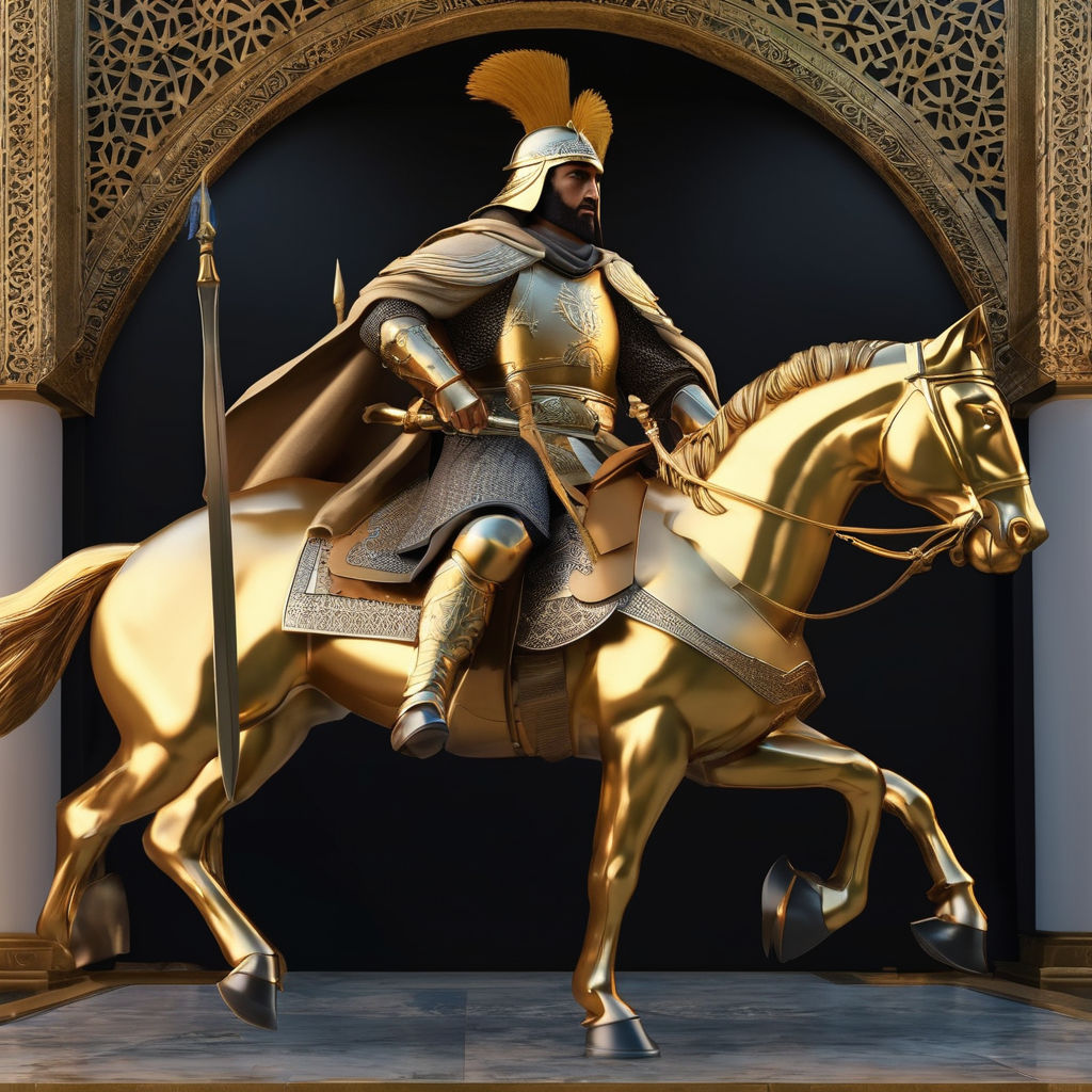 Islamic General Saladin Ayyubi comes face to face with Crusa... by ...