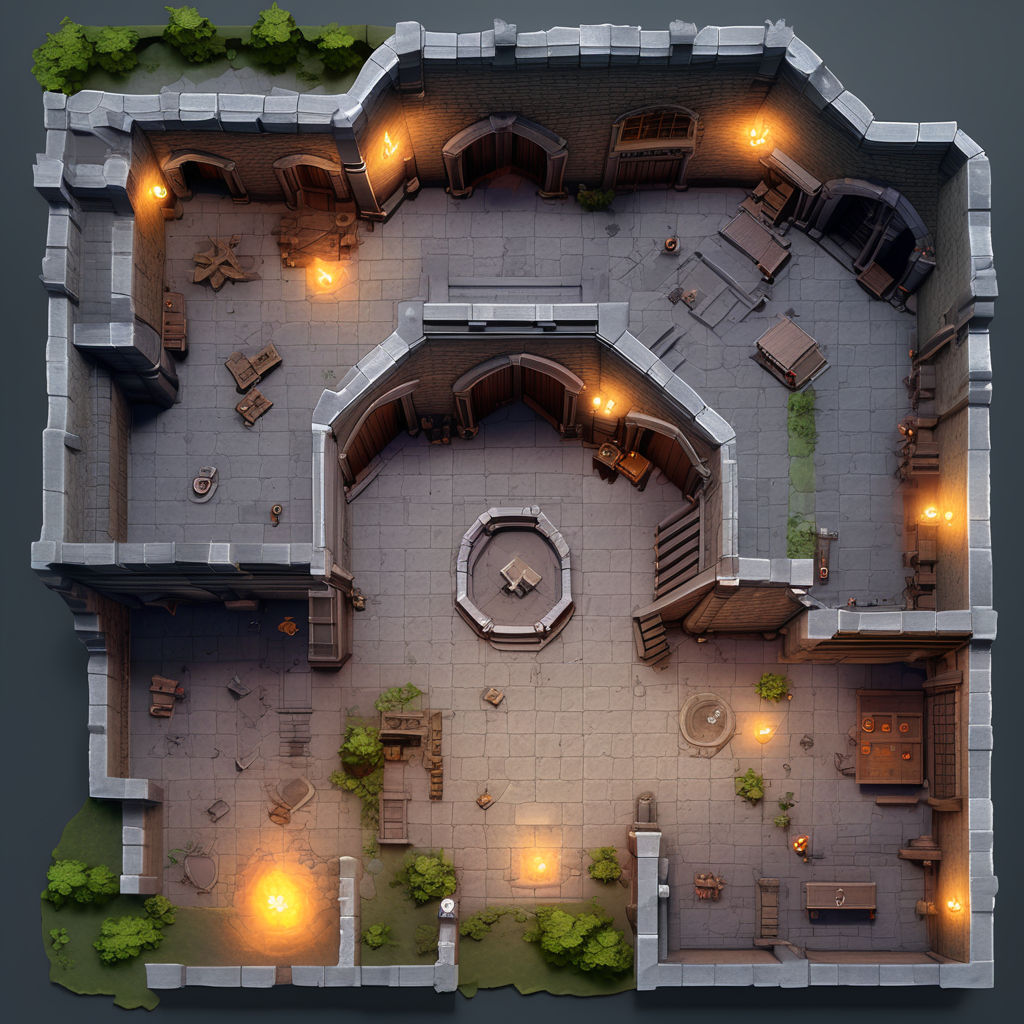 Isometric battle map by the one that makes memes - Playground