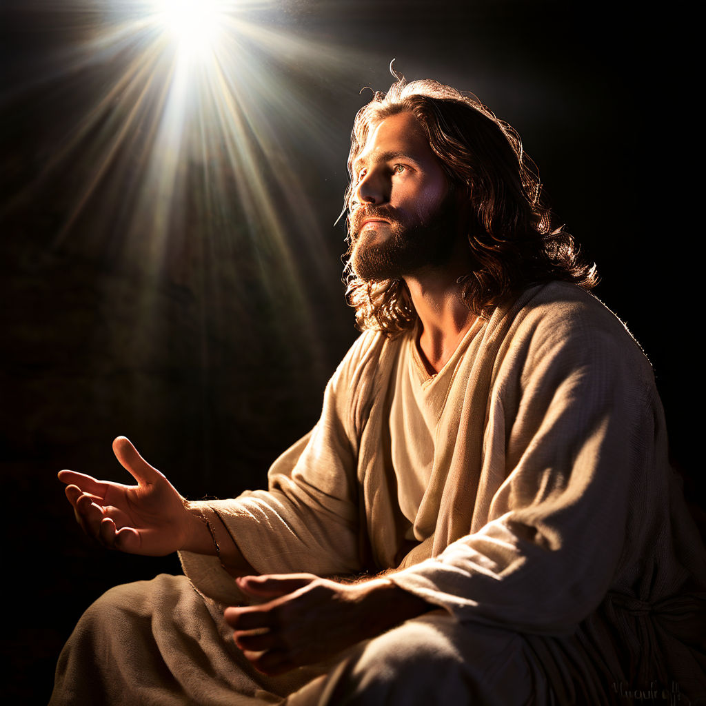 Jesus in a dynamic pose by Mantide Oscura - Playground