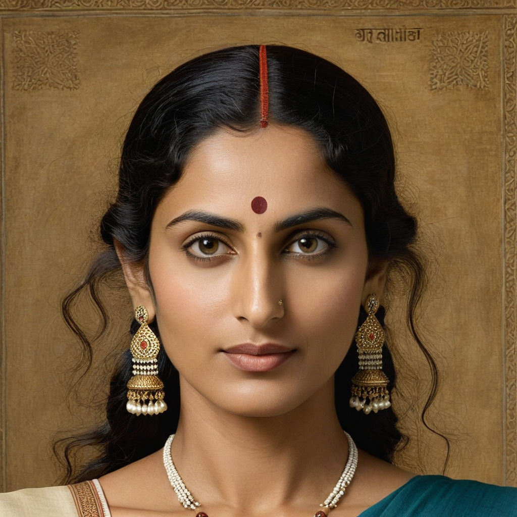 Portrait of a Jewish-Indian woman by Przemysław Art - Playground