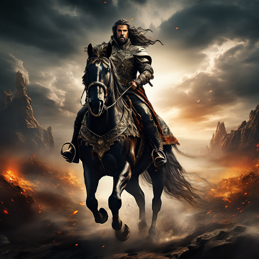 The king riding horse by Marko Mićević - Playground