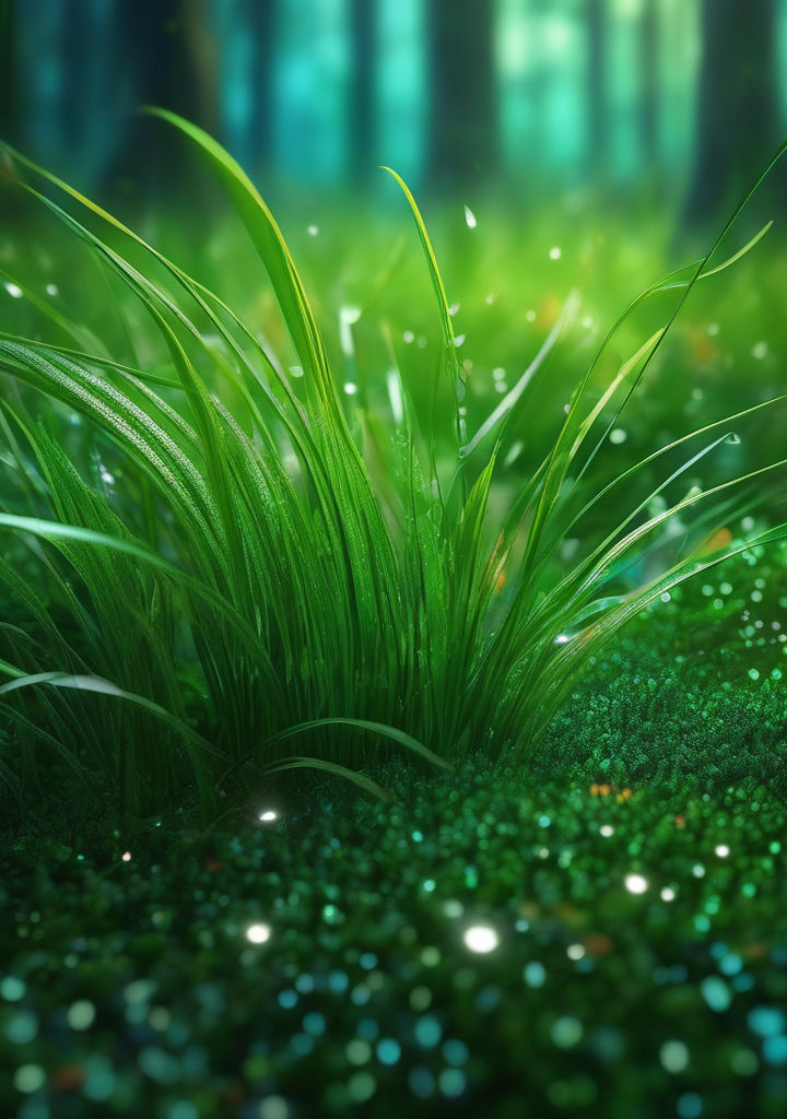 A majestic and mystical field of magical grass in the middle... by ...