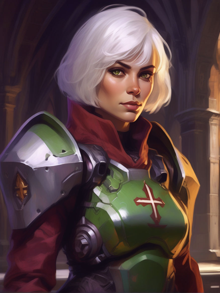 A BattleTech style character portrait by Shawn Wykoff - Playground