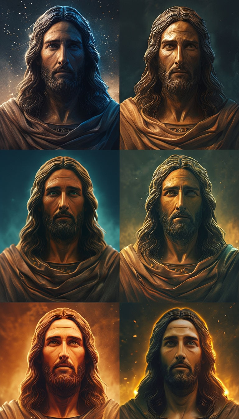 "classic jesus portraits for worship with 8k resolution with... by ...