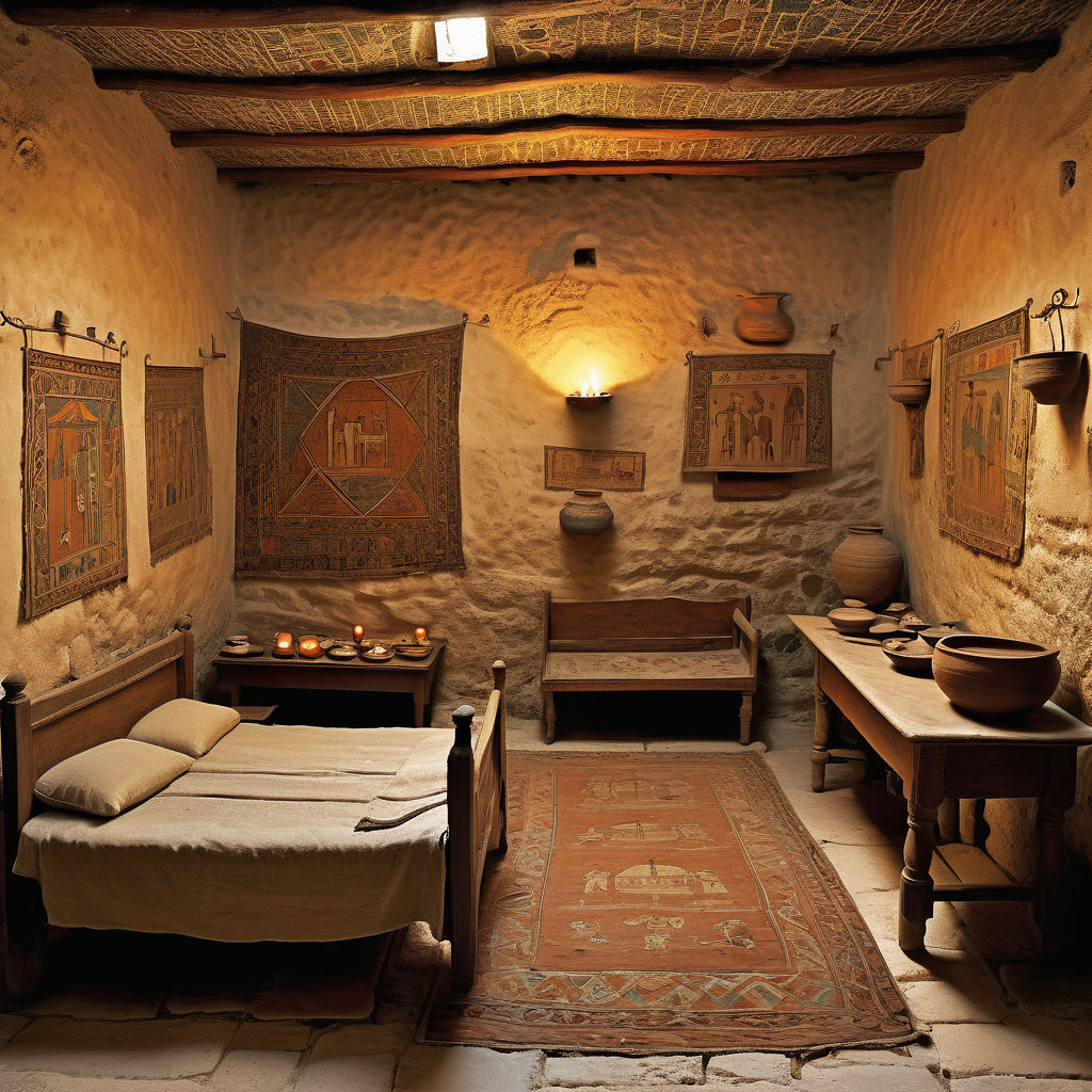 Ancient Israeli bedroom set in Jerusalem circa 500 BCE by Toper Pranata ...
