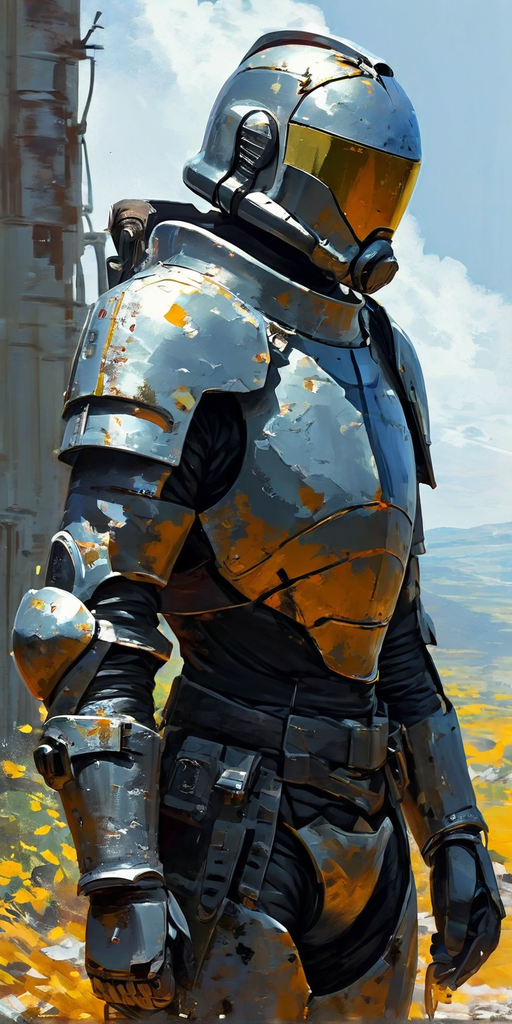 Full body drawing of modern light armor by D G - Playground