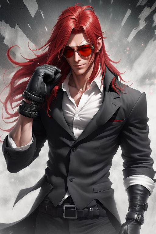 Comic-style illustration of Reno from Final Fantasy with a b... by ilky ...