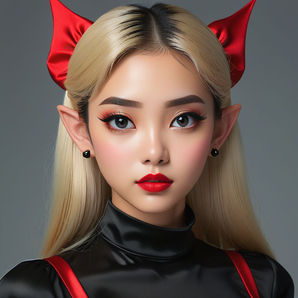 Portrait korean very pretty 14 year old elf by Phillip Sidek - Playground