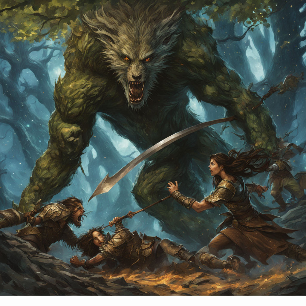 A battle between a 3 meters tall werewolf by jackytorum - Playground