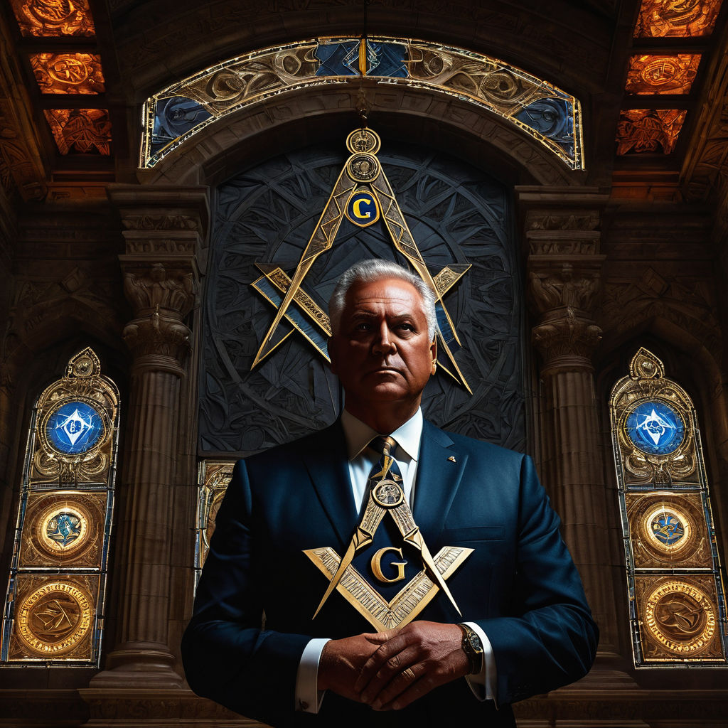 Freemason with a visage resembling a demon by Alexander Stier - Playground