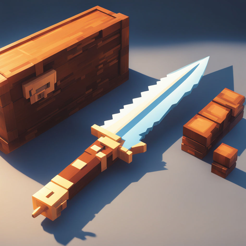Voxel render of fantasy weapon by pyrrhic dead - Playground