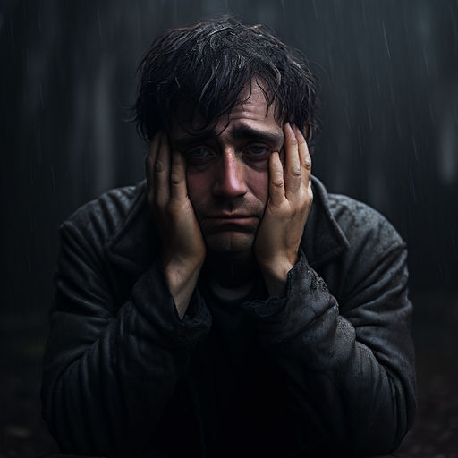 A sad person by 김서은 - Playground