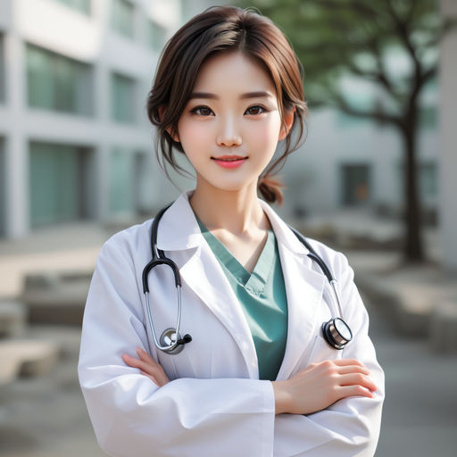 A cute Korean female doctor by A - Playground
