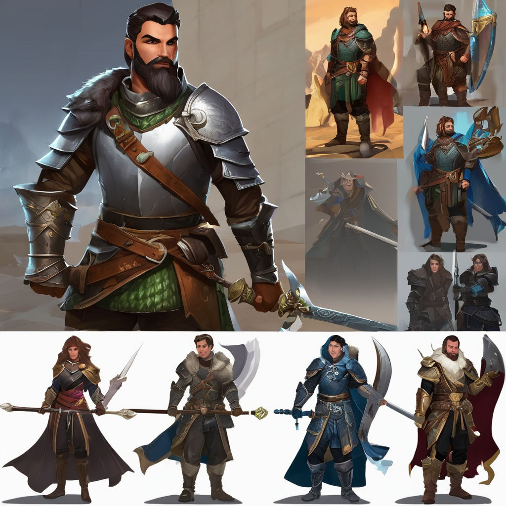 I will create illustrate dnd character art and dnd character... by ...