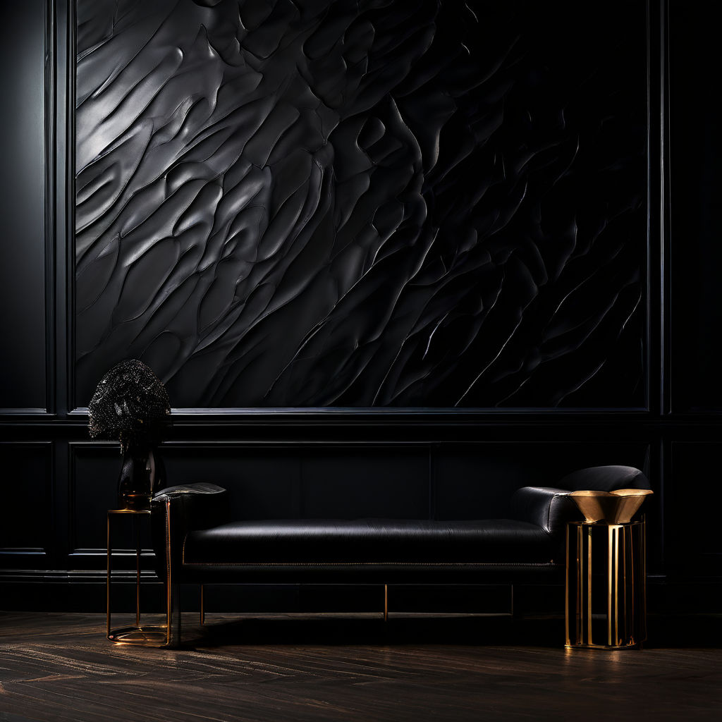 An alluring wallpaper design steeped in shades of deep black by Basil Eldho - Playground