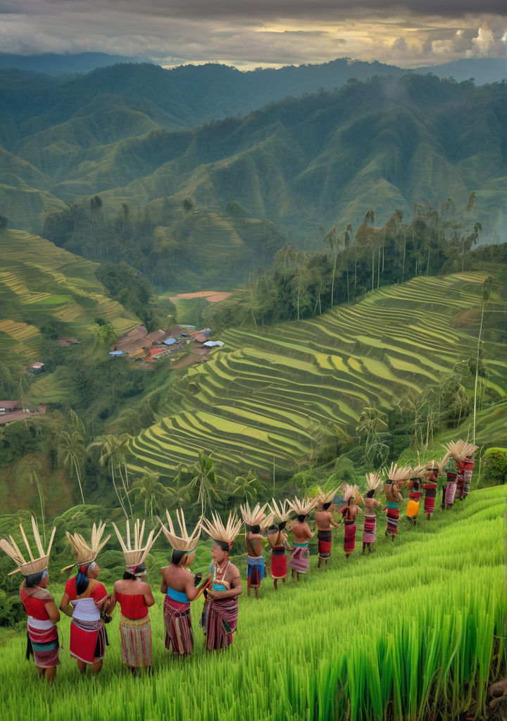 Indigenous Bukidnon tribe members in traditional attire by Kuya Dodong ...