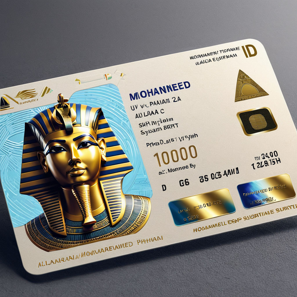 Create me a hyper-realistic smart Egyptian UV ID card with c... by Mohamed Alaa Sobhy - Playground