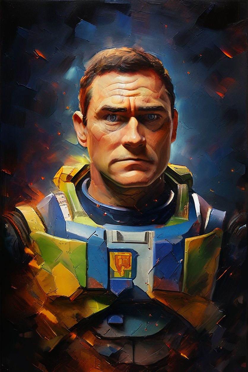 Toy story buzz lightyear portrait by Benjamín Canales Cempe - Playground