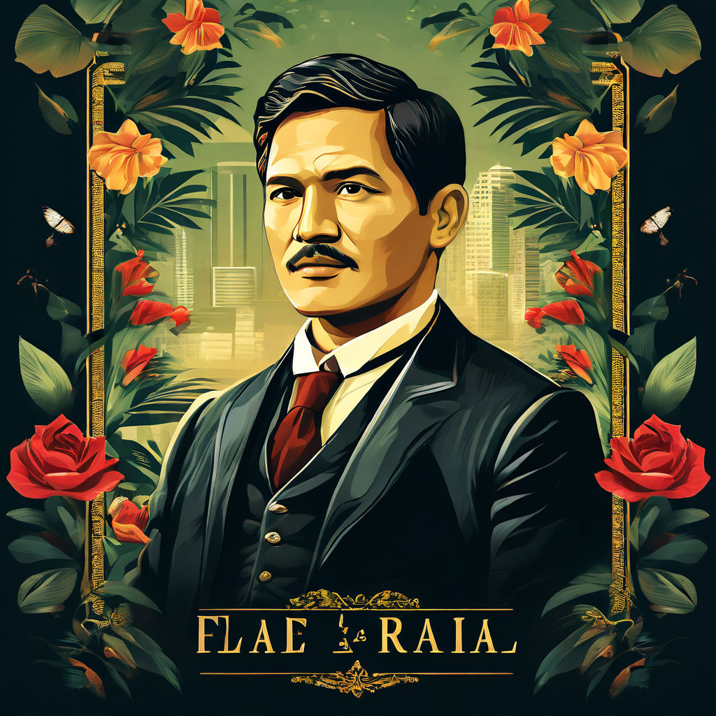 Create a digital poster about jose rizal. Being a businessma... by Mic ...