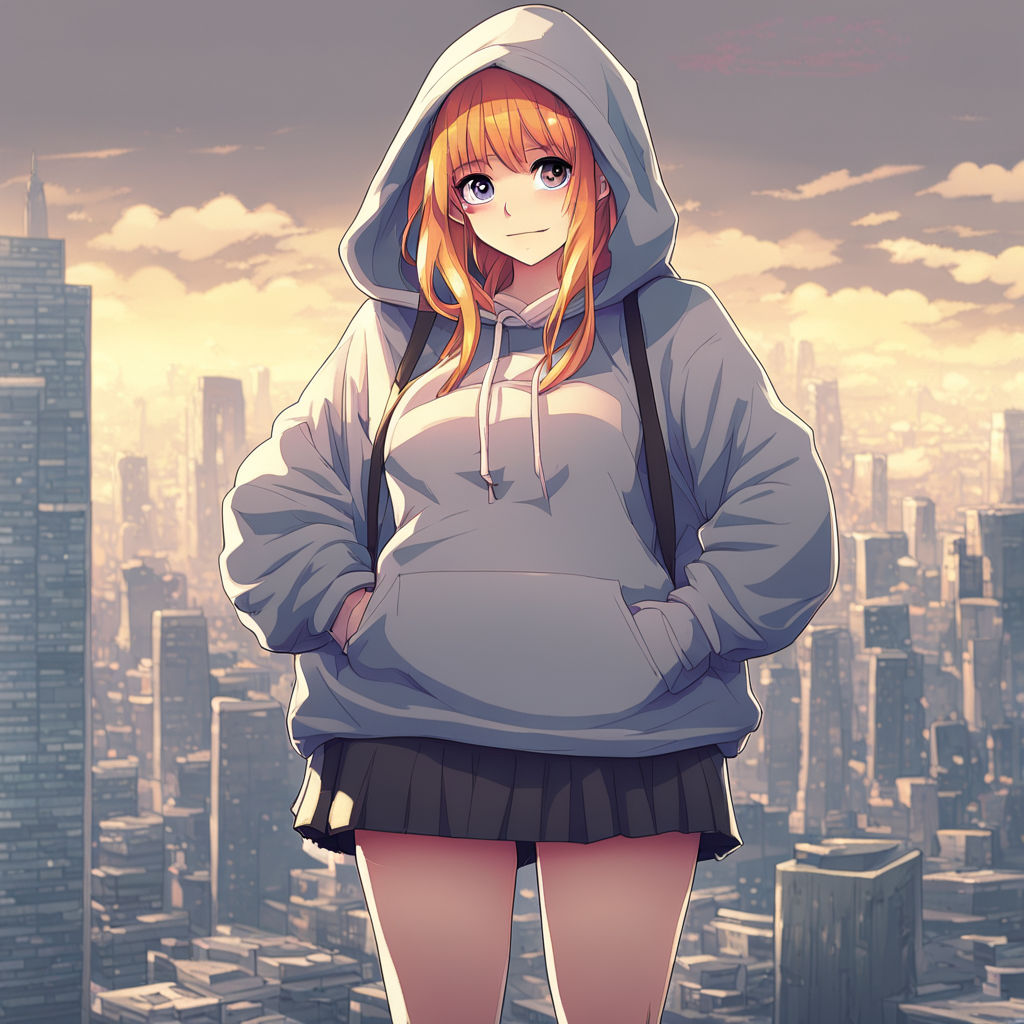 Cute anime big giant girl by Андрей Андреевич - Playground