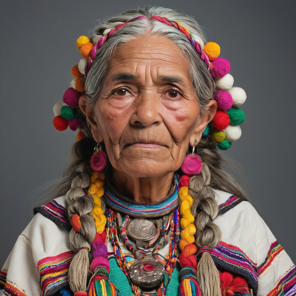 A detailed portrait of María Sabina by José Ignacio RM - Playground