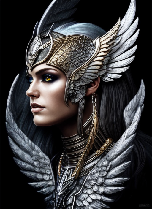 Detailed portrait of an Valkyrie by Chavdar Dobrev - Playground