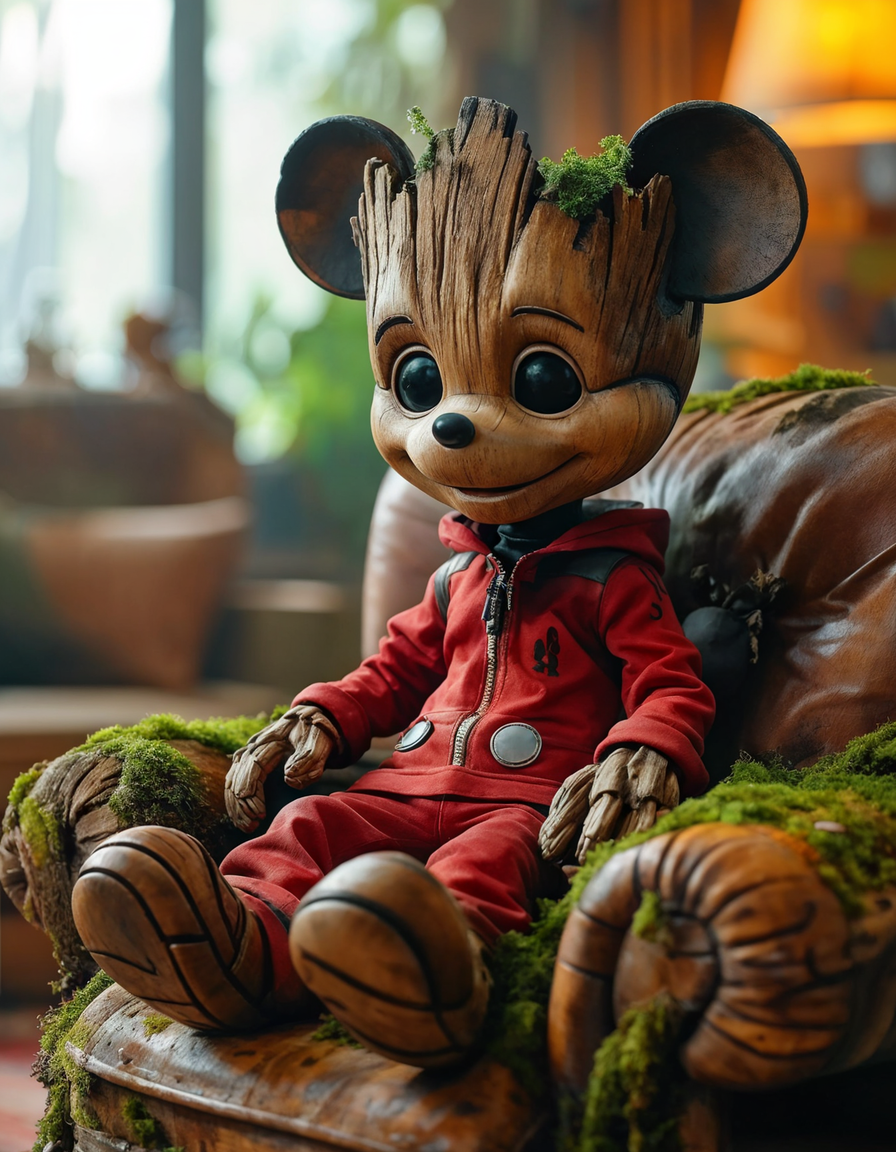 Mickey Mouse is Baby Groot by Kico Toralles - Playground