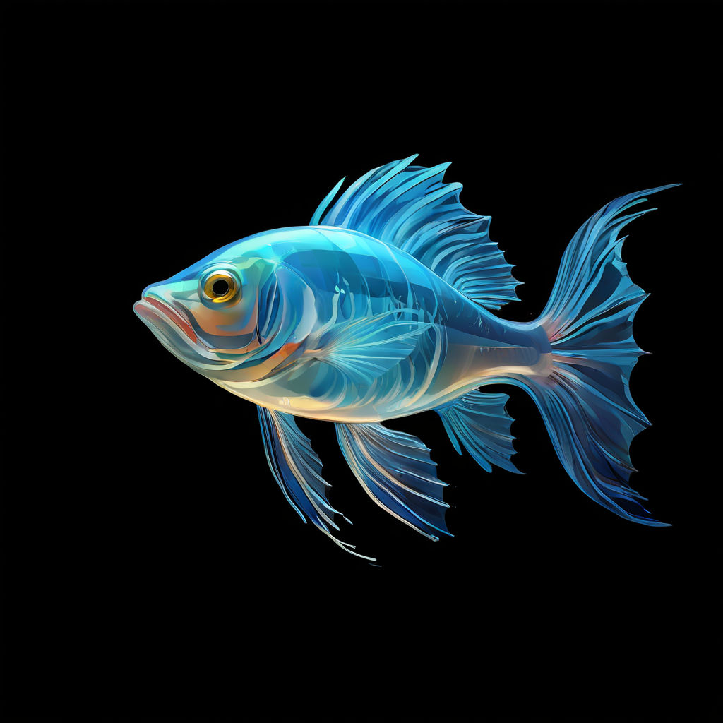 Stylized fish side view transparent by Ugur Ardin - Playground