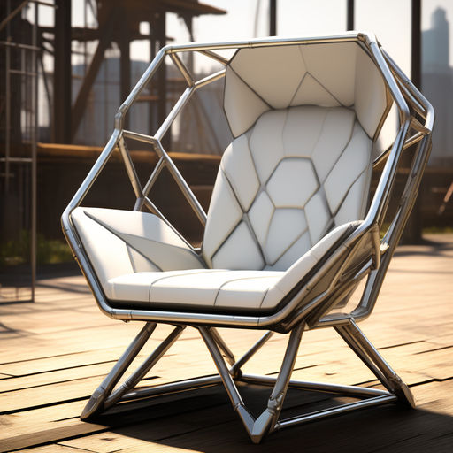Five-legged Hexagon chair by Francois Henry - Playground