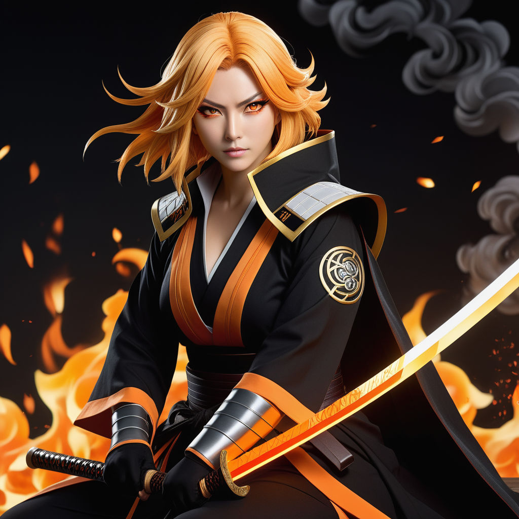 Female version of Kyojuro Rengoku from Demon Slayer by Fabio Silva ...