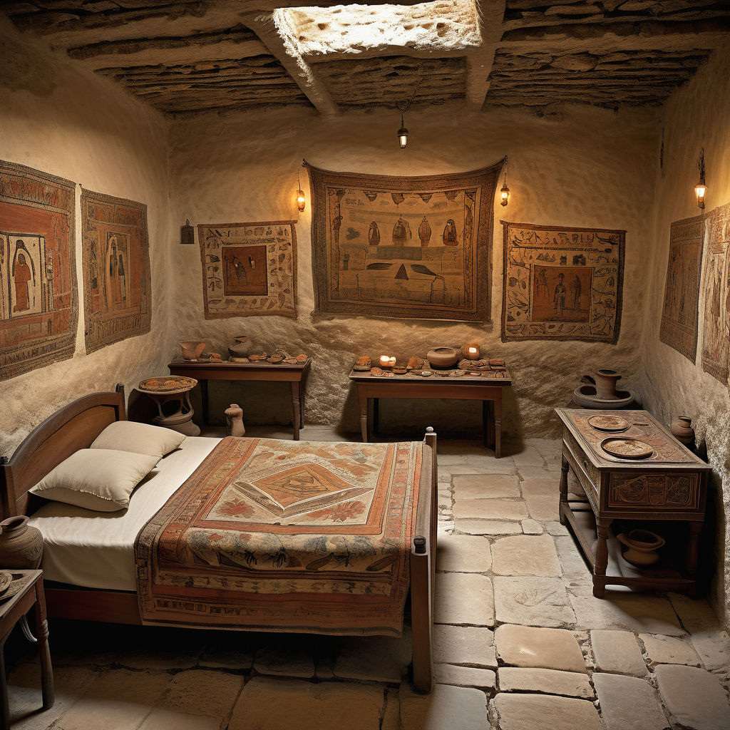 Ancient Israeli bedroom set in Jerusalem circa 500 BCE by Toper Pranata ...