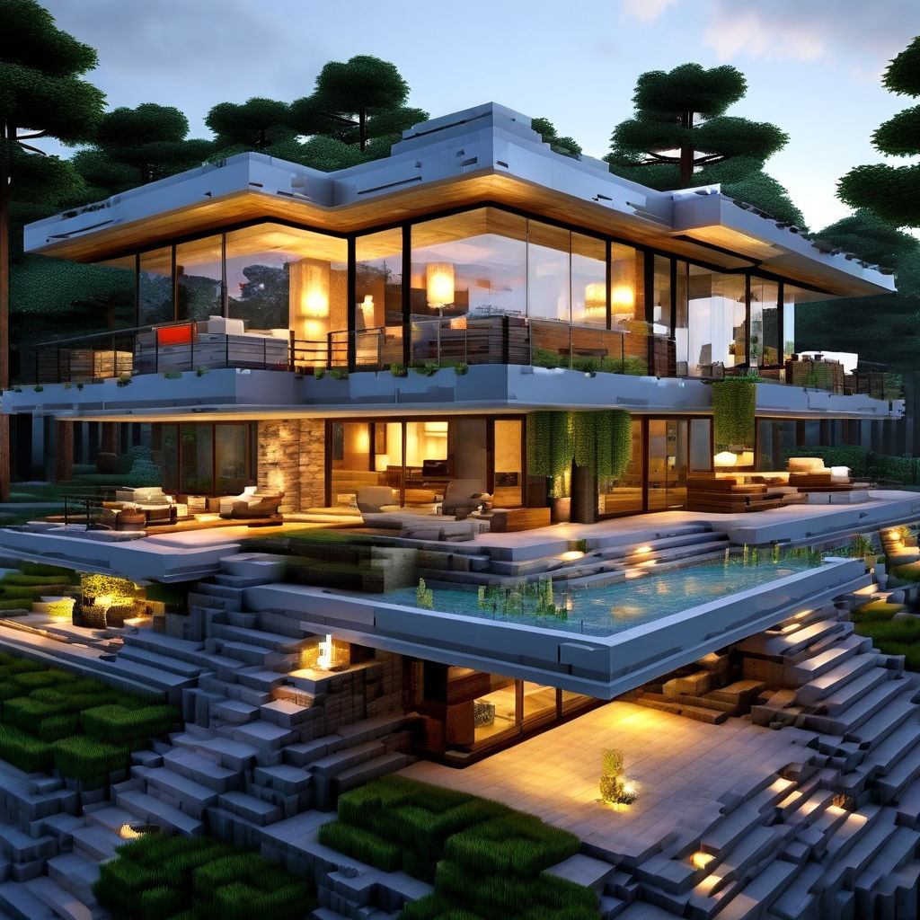 Best Minecraft Modern House Designs by King Gaming - Playground