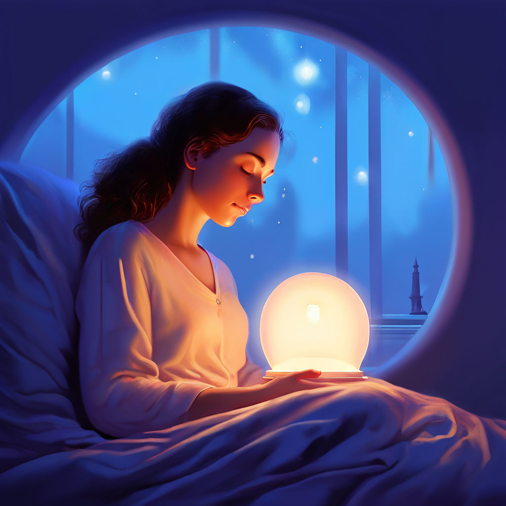 Graphic illustration of a SlumberSmart lamp by 이제우 - Playground