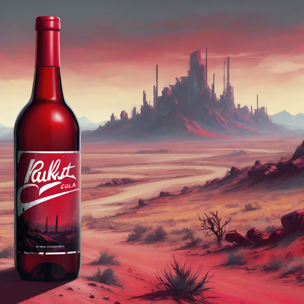 Fallout Nuka Cola-inspired wine bottle label by Codaine The Blazed ...