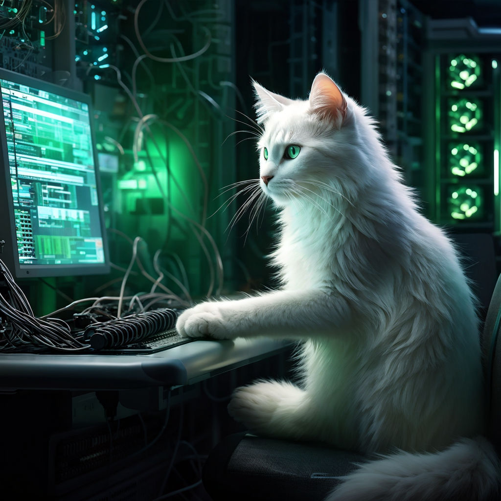 White cat by Eduardo Ruiz Crespo - Playground