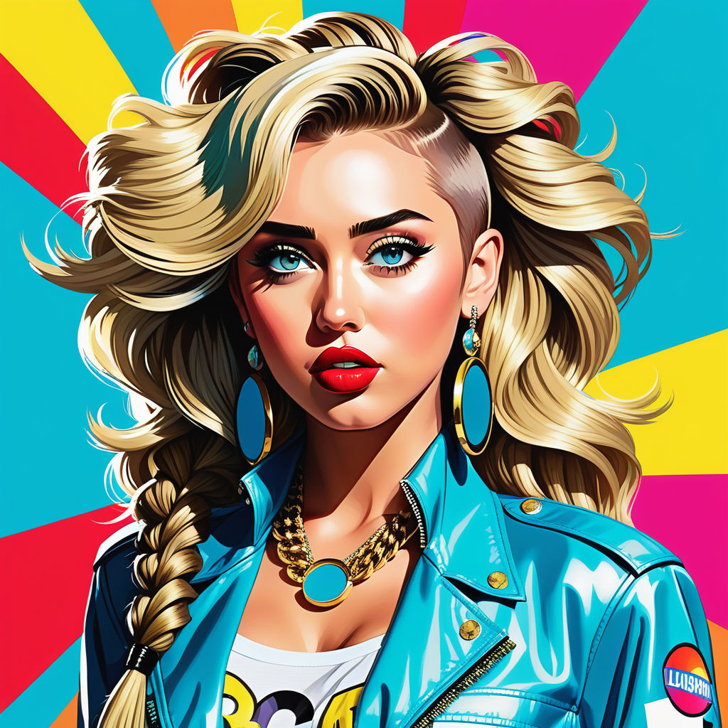 Bring the charisma of Miley Cyrus into a hyper-stylized by Renea Quine ...