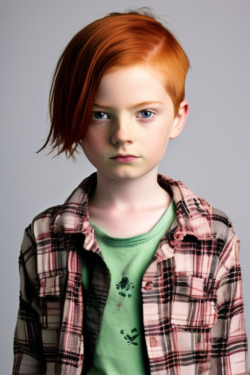 Nikki simons a 9 year old girl with died red hair and half ... by Nikki ...