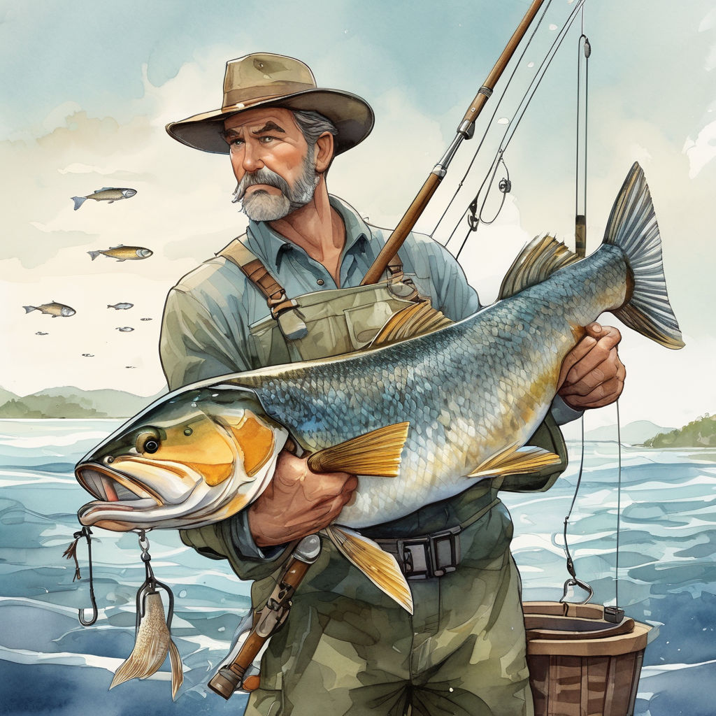 Cartoon fisherman by Света Архипова - Playground