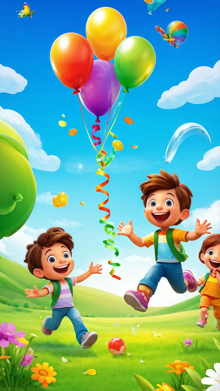 Vibrant splash screen for a kids app by 윤수근 - Playground