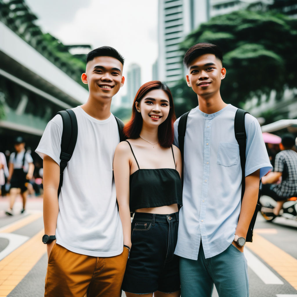 An average Gen Z couple in Singapore by Zuzanna - Playground