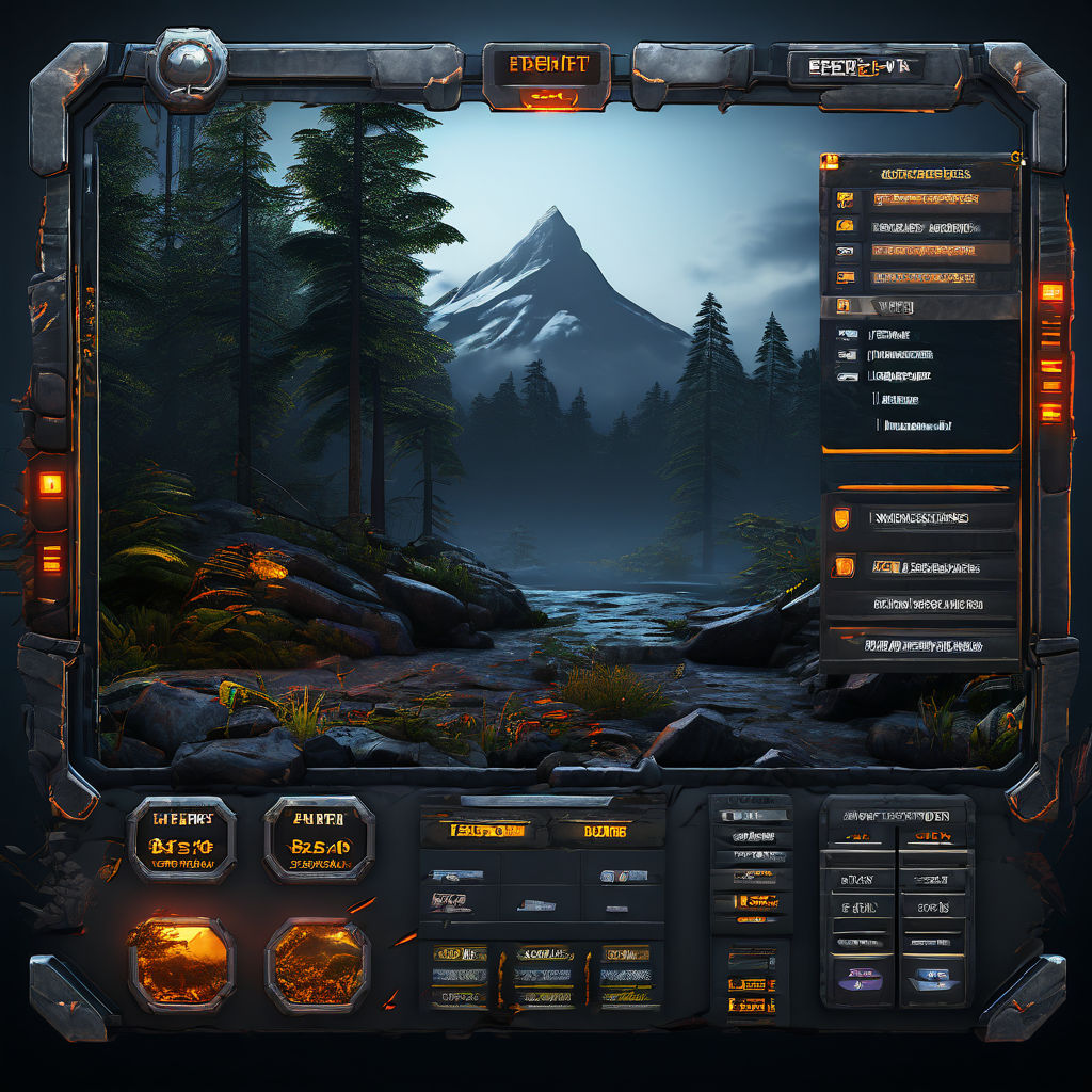 UI for pc survival game by 1 2 - Playground