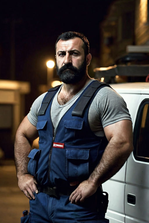 Half figure photography of a 36 year old beefy burly Turkish... by luca ...