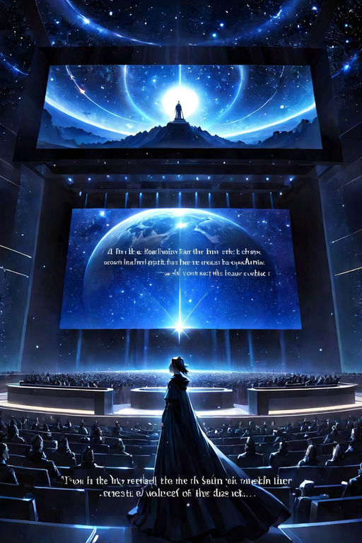 End scene with a powerful quote overlayed on the screen: "In... by ...