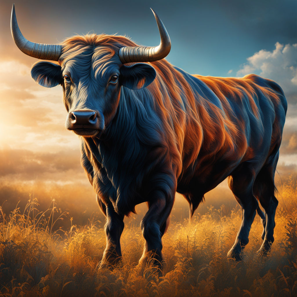 A bull image as a logo by TANMAY CHOUDHARI - Playground