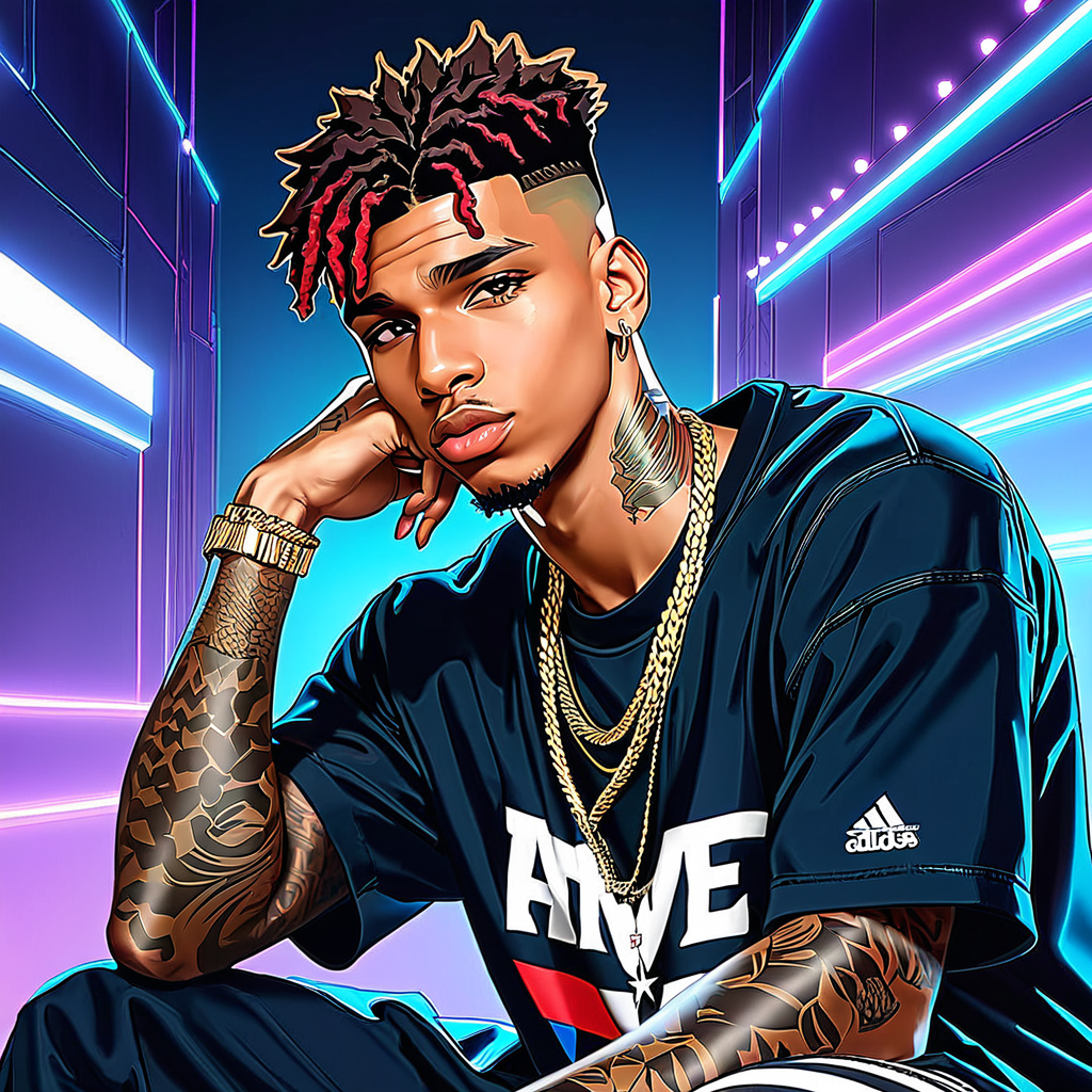 rapper nle choppa short hair by cuzz soundz - Playground